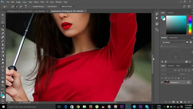 Color splash effect Photoshop Tutorials