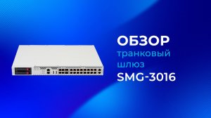 Обзор транкового шлюза Eltex SMG-3016