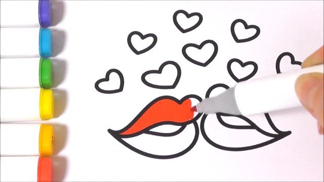 Губы Раскраска Как Рисовать Губы Рисуем Раскраски