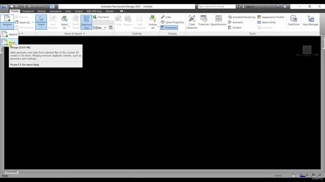 5.1 -Append model into Navisworks