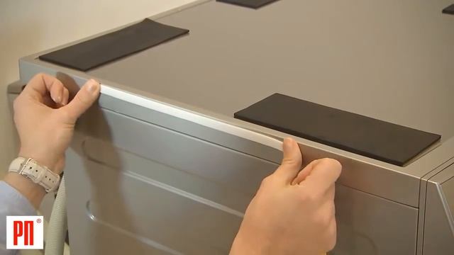 Монтаж соединительного пояса для установки машин Electrolux myPRO в колонну