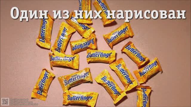 Прикол с нарисованными конфетами! Угадай, какая из них нарисована! Фотореалистичный рисунок!