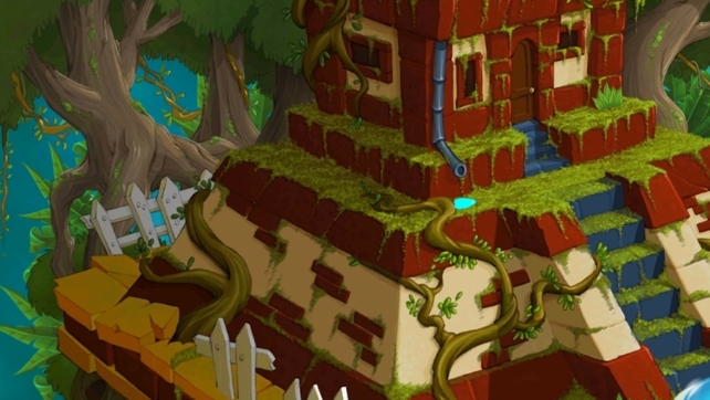 Попал в джунглевый храм в Plants vs Zombis 2. 1-5 уровни