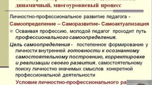 Основы формирования профессиональной компетентности будущих учителей
