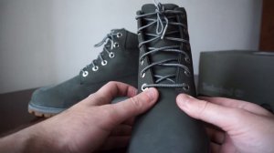 TIMBERLAND Premium 6-INCH Waterproof Junior's Boots Dark Grey TB 0A172F Size 6 US/39 EU