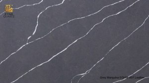Кварцевый агломерат Grey Marquina EQHM 007 Leather