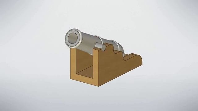 3D-моделирование пушки старого образца