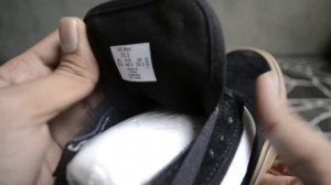 unboxing sepatu vans oldskool black gum ifc