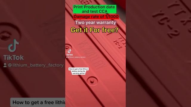 How to get a free lithium battery during the warranty period? #lifepo4 #lithium #motorcycle#boat