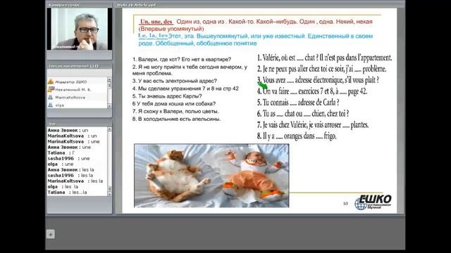 Артикль – важнейшая смысловая составляющая французской речи...