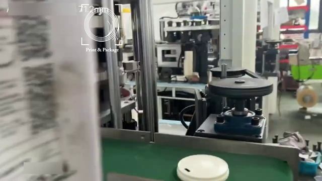 Станок для производства крышек для бумажных стаканов. Тест 71,2 мм