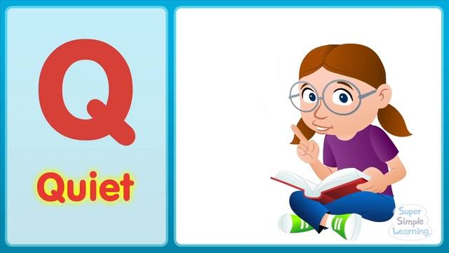 Английские буквы_звуки_The Q Song (Uppercase) _ Super Simple ABCs