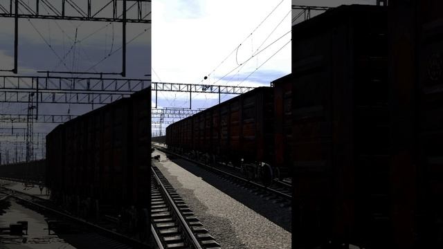 Trainz 22, «ЧМЭ3-3245 и ЧМЭ3-3232 отправляются со станции Замчалово»