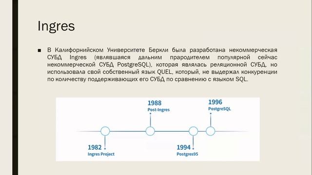 МОБД Лекция 4. Основы программирования реляционных БД