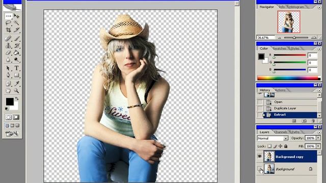 Эффектное представление объекта, в фотошопе