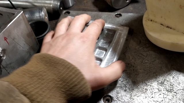 Фрезерованные элементы пресс-формы брикет шоколадка 90 х 90 мм