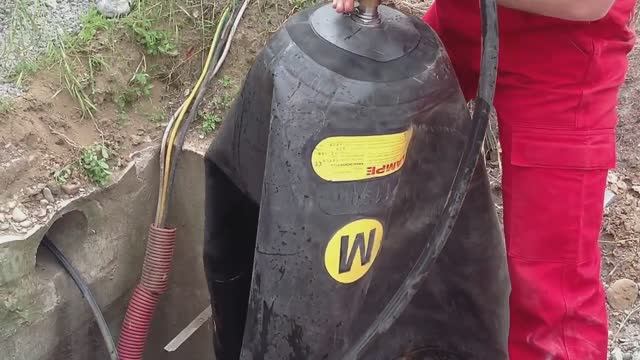 Удаление пневматического перекрытия (заглушки) LAMPE после ремонта