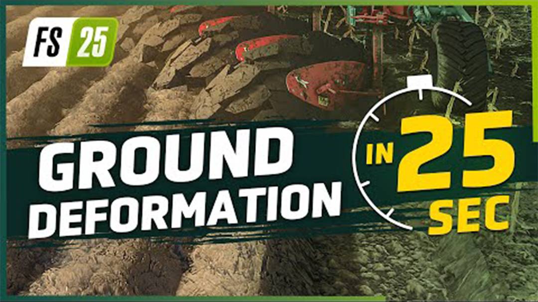 🆕Farming Simulator 25 - О деформации грунта за 25 секунд👨🌾🚜 #farmingsimulator25
