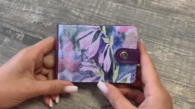 Обзор на портмоне из натуральной кожи с изображением Дивний Сад Eshemoda