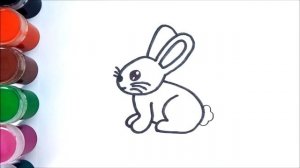 Сурет салу қоян | How to draw a rabbit | Как нарисовать зайца. Легкий рисунок для детей
