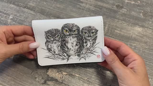 Обзор на обложку на паспорт Совята Eshemoda из натуральной кожи