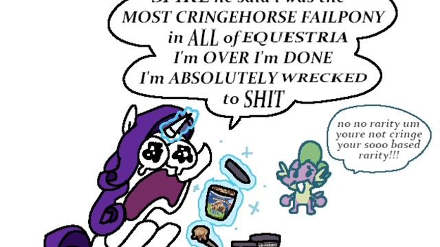 Cringehorse Rarity Horsecomix dub (horrid voice acting)