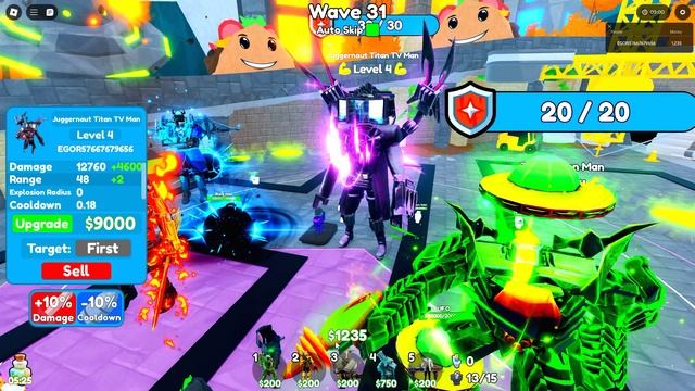 Смотрим на новых юнитов в Toilet Tower Defense Ohio Mode часть 9