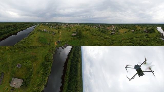 FIMI X8 SE + Insta360 One X тестовый полёт (видео 360°)