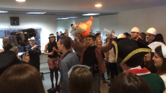 Репетиции съёмок Lip Dub ролика КЭС-холдинг - финал