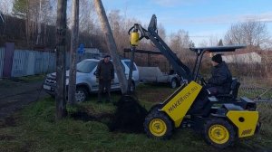 Один день из моей жизни не на стройке. Монтаж опоры ЛЭП