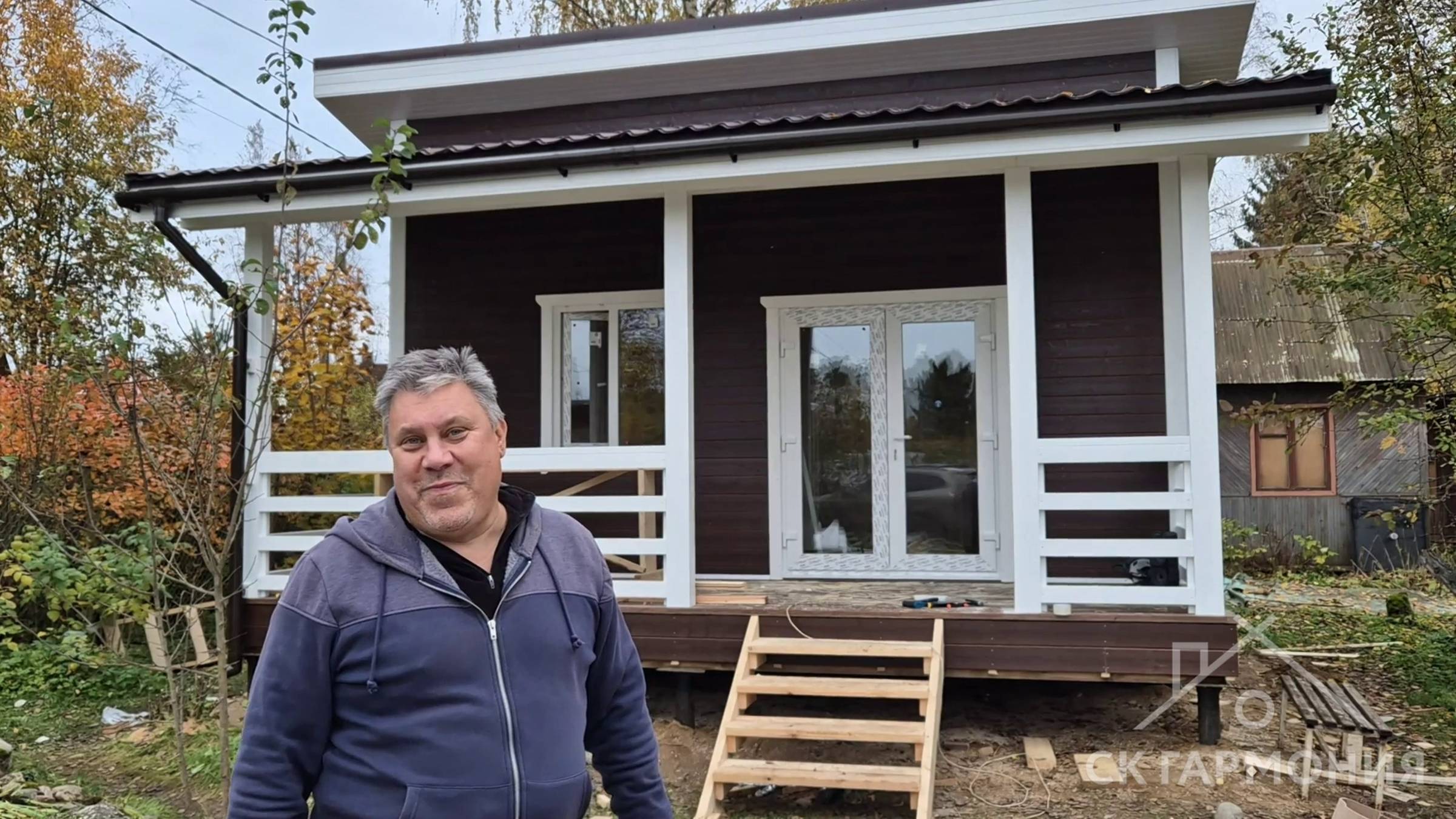 Видеоотзыв о строительстве каркасного дома 6х6 по проекту "Касимово"!