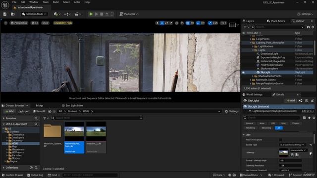 UE5 (Освещение для начинающих кинематографистов) 16 (интерьерное освещение)