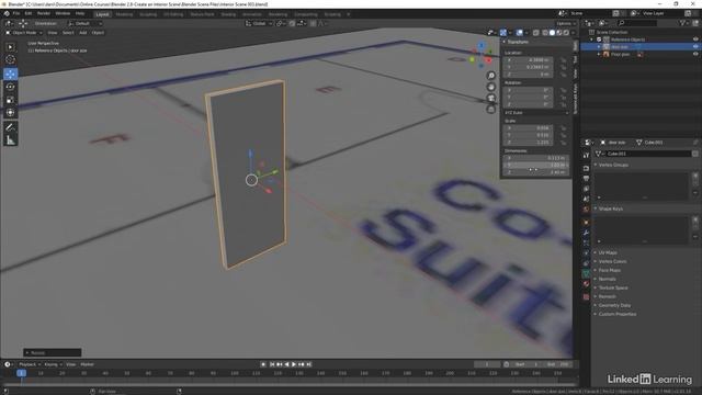 Архитектурная визуализация (Blender+Substance)  - установка масштаба (04)