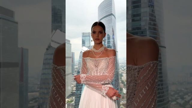 Свадебное платье Франсуаза коллекция «Metropolitan chic» 2025, Gabbiano