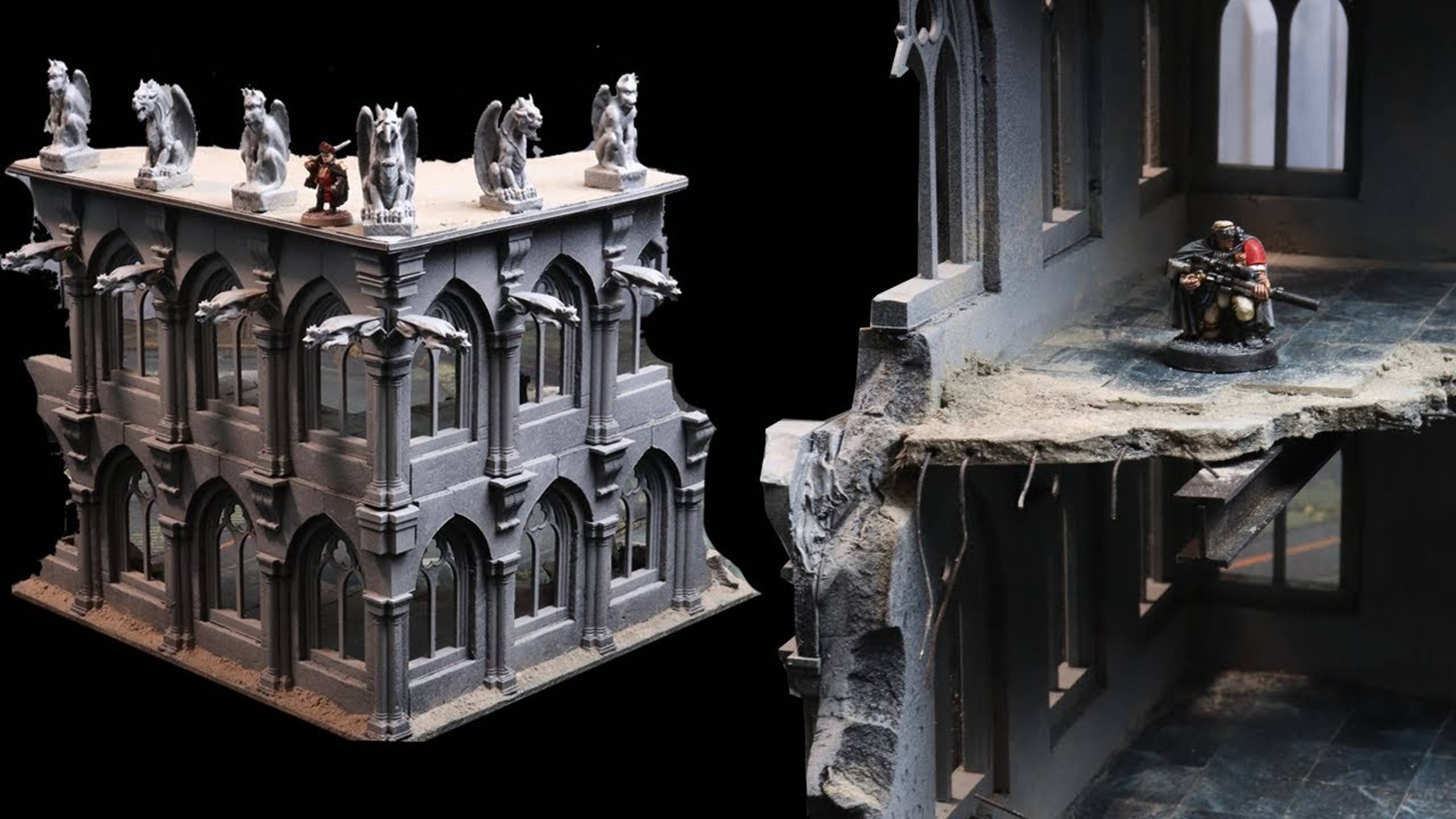 Making the ULTIMATE 40k ruins - 3d printing + scratch building terrain!