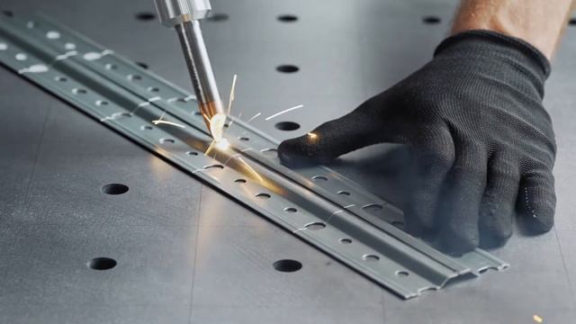 Лазерная сварка стального профиля