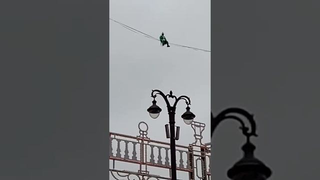 Канатоходцы на Тверской 31 декабря 2018г.