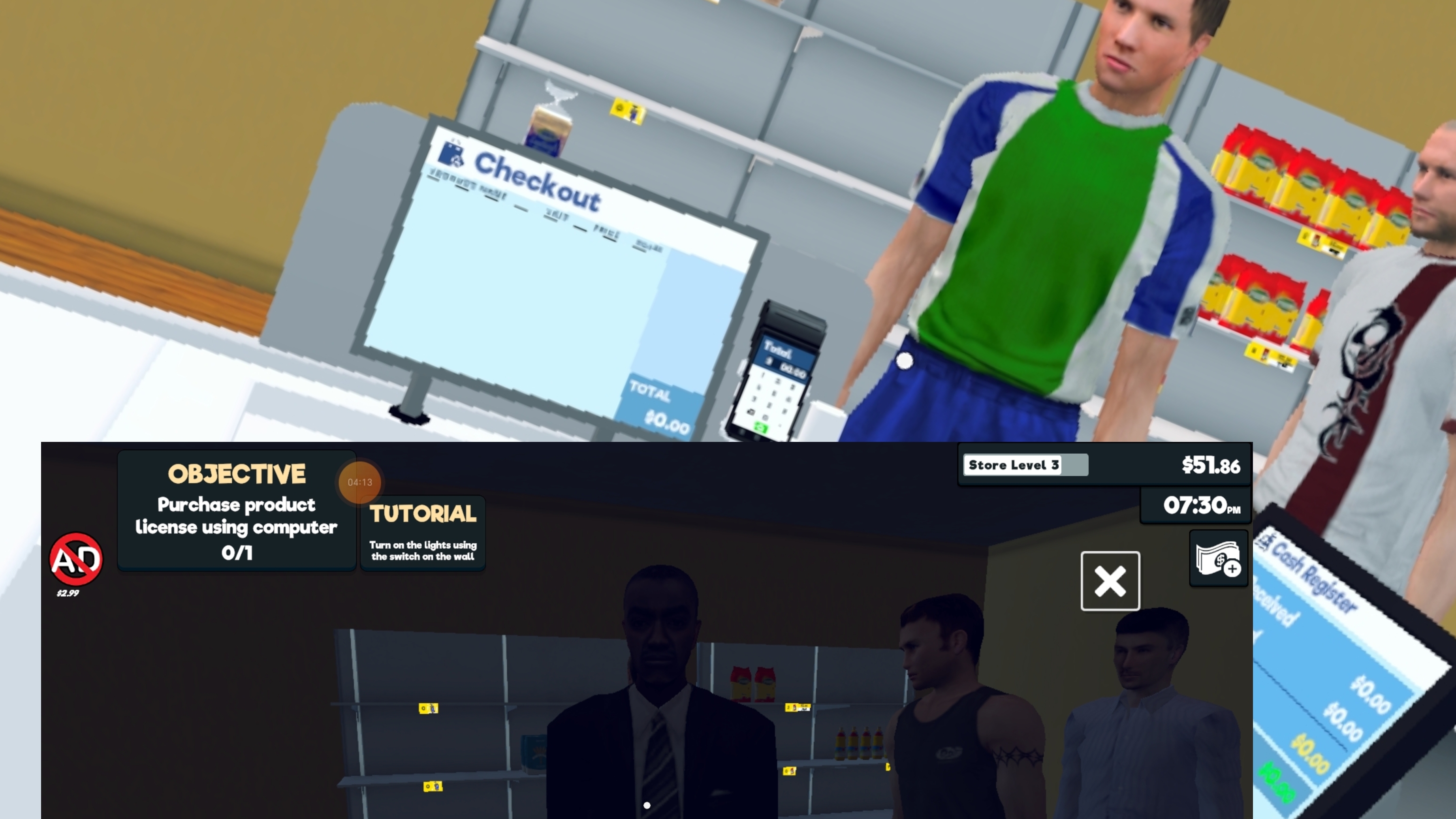 Меня навестили Обама и Роналдо в Supermarket simulator
