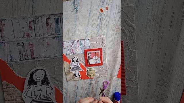 Скрапбукинг + Светины рисунки. Семейные профессии библиотекарь