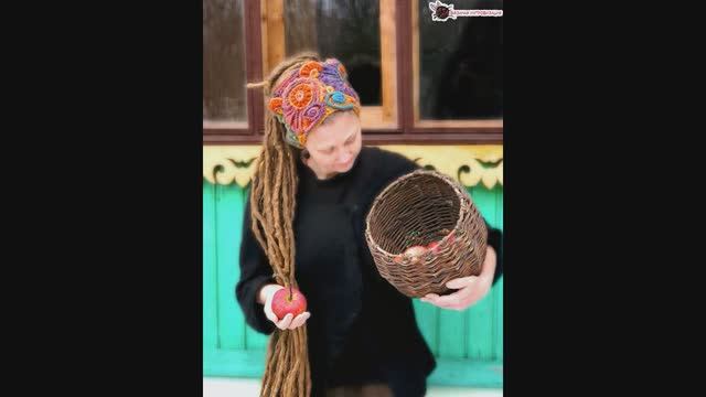 Фриформ вязаная повязка на голову
