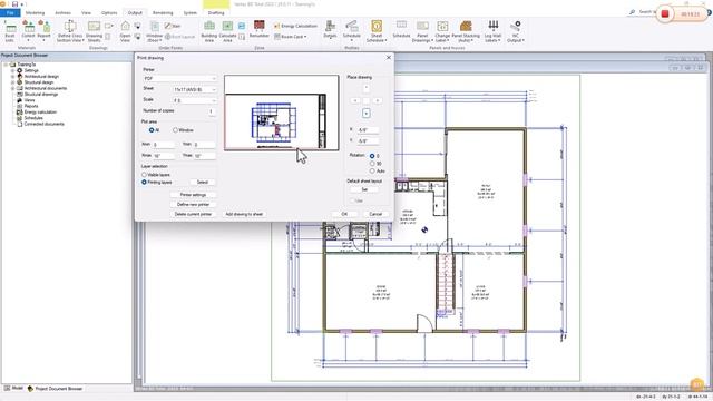Vertex BD Урок № 9. Распечатка чертежей
