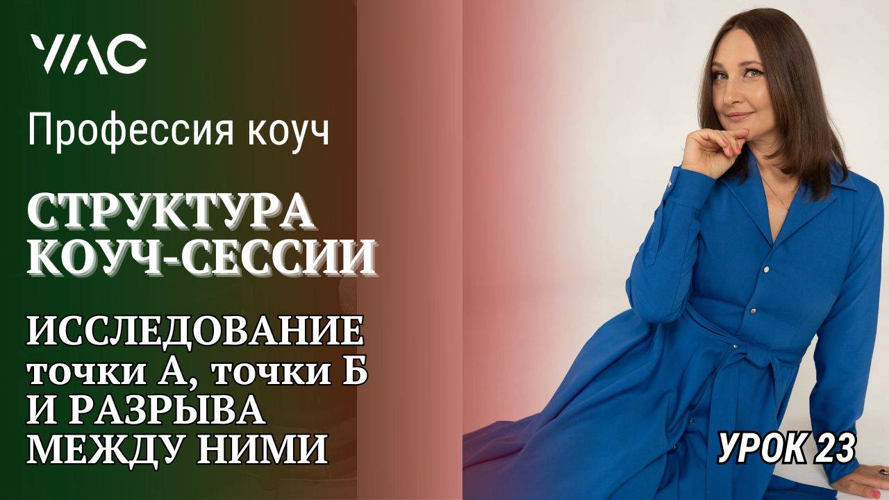 Структура сессии. Исследование точки А, точки Б и разрыва между ними. / Урок 23 / Профессия коуч