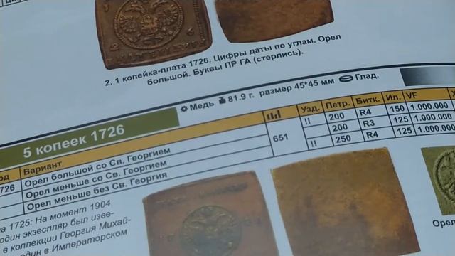 Сравнение копии медной платы с характеристиками подлинника