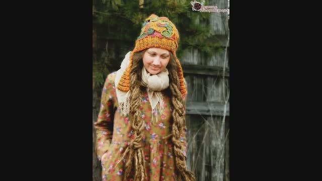 Фриформ крючком шапки - капюшон