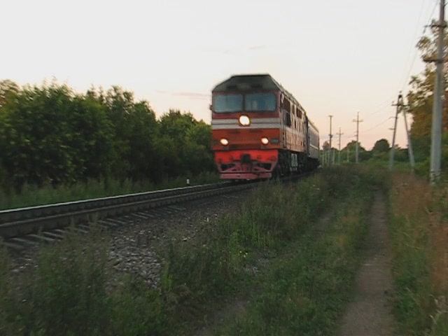 ТЭП70-0132 (РЖД/Окт, ТЧ-14) с поездом №335 СПб - Днепропетровск (УЗ)