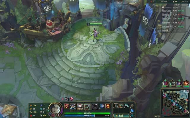 Летсплей League of Legends игра за Кейтлин (без комментариев)