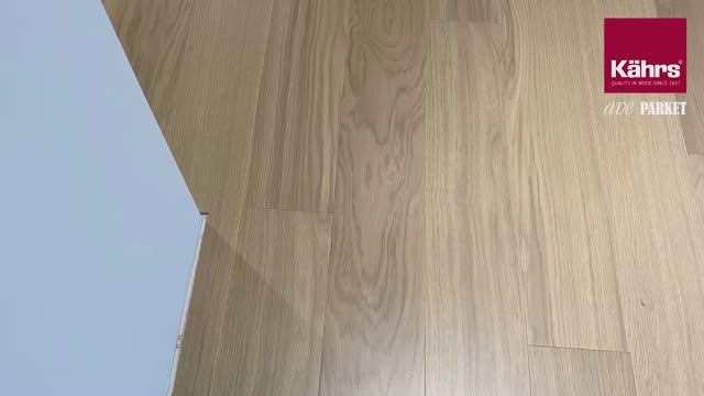 Однополосная паркетная доска KAHRS Дуб Ирис Карамельный широкий / Butterscotch Oak серия Кahrs Life