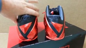 Lebron 11 xi bred black and red