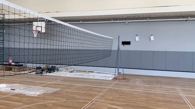 Монтаж волейбольных, универсальных стоек СТ-305 в Новосибирске