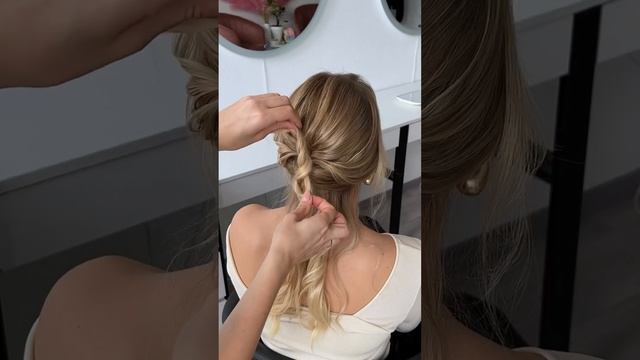 Текстурный пучок легко и просто! #hairstyle #hairtok #hairtutorial #hair #beauty